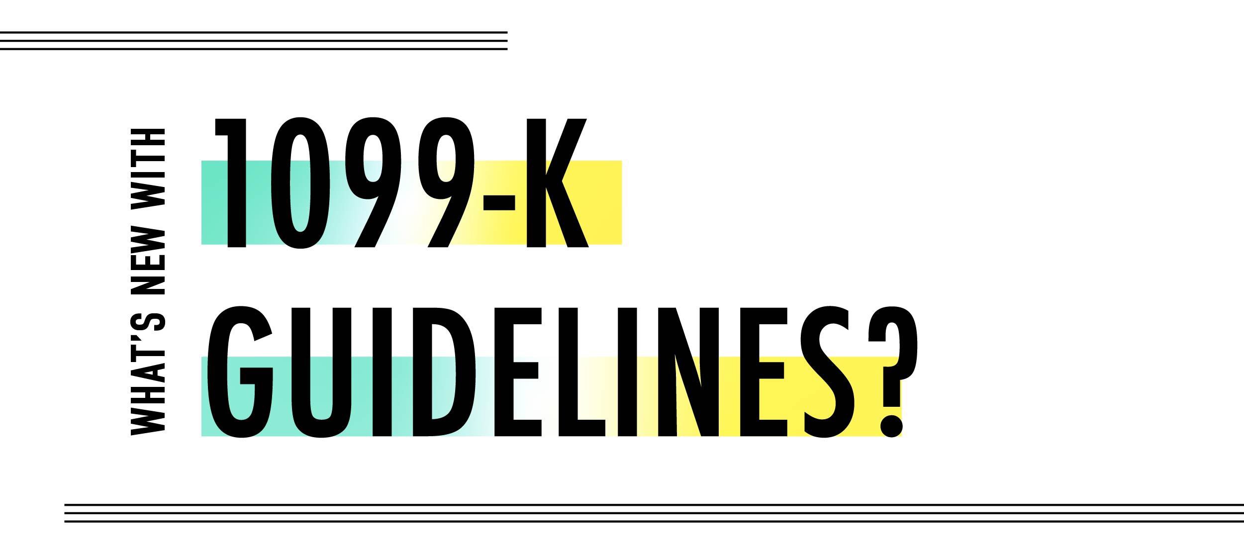 What Are The New 1099 K Guidelines 